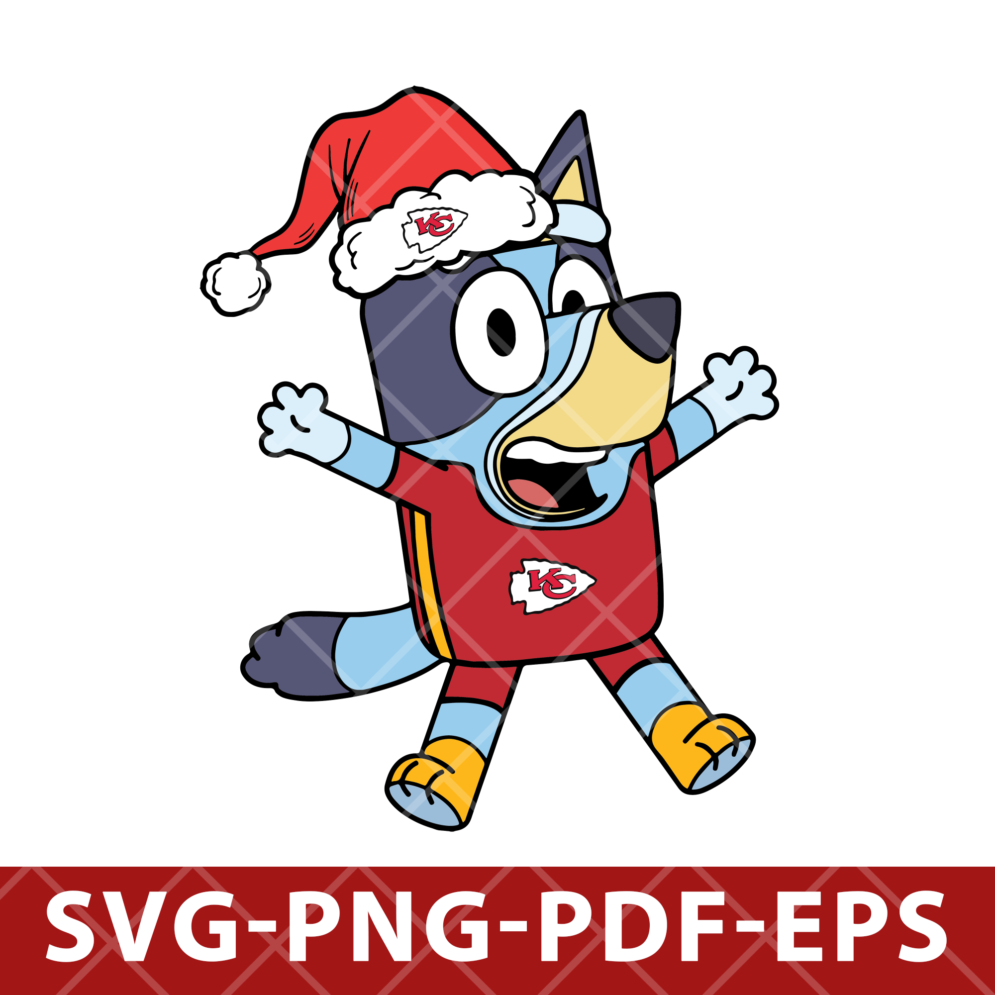 Kansas City Chiefs_bluey-006,NFL SVG, Bluey NFL SVG DXF EPS | Inspire ...