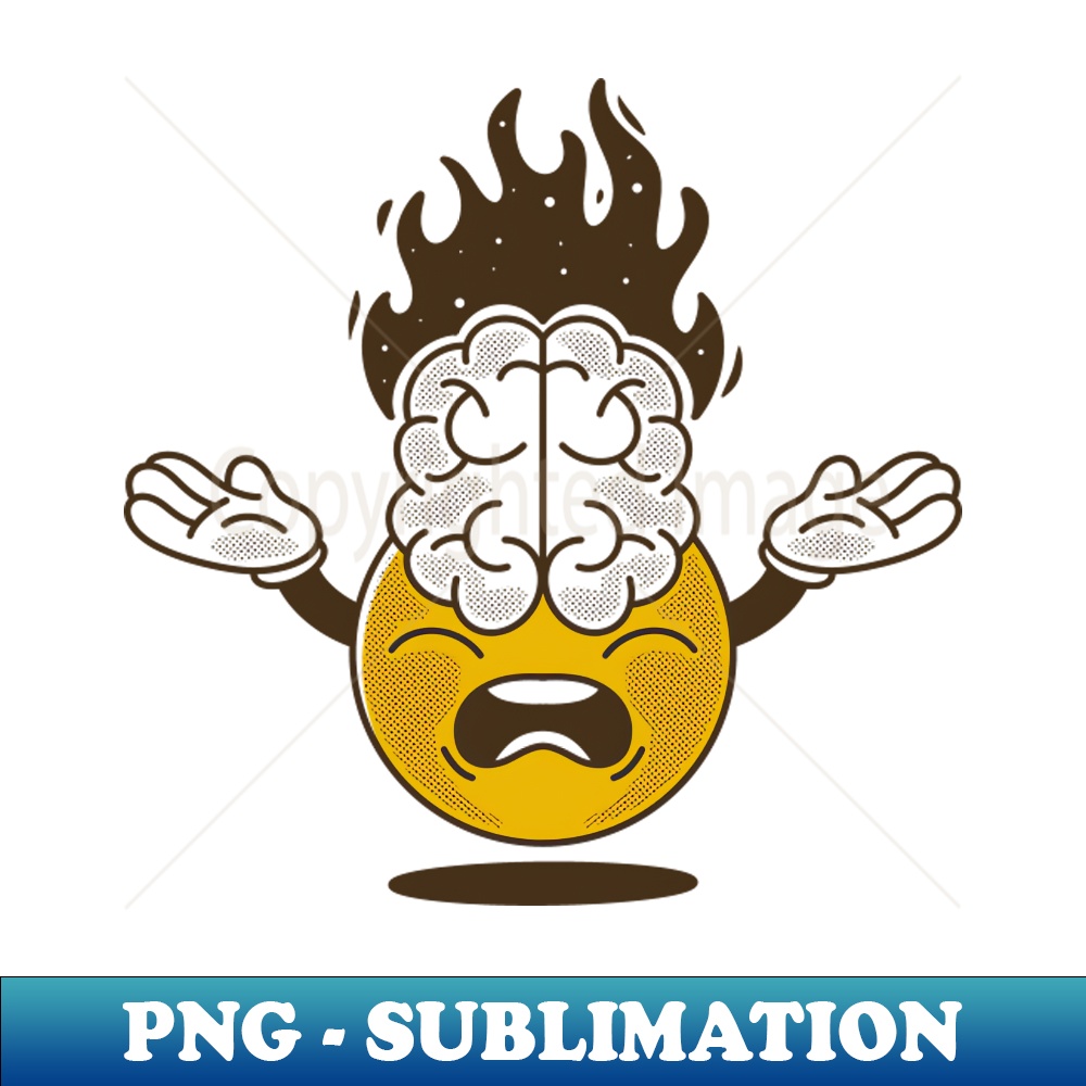 Burning Brain - Instant PNG Sublimation Download - Stunning | Inspire ...