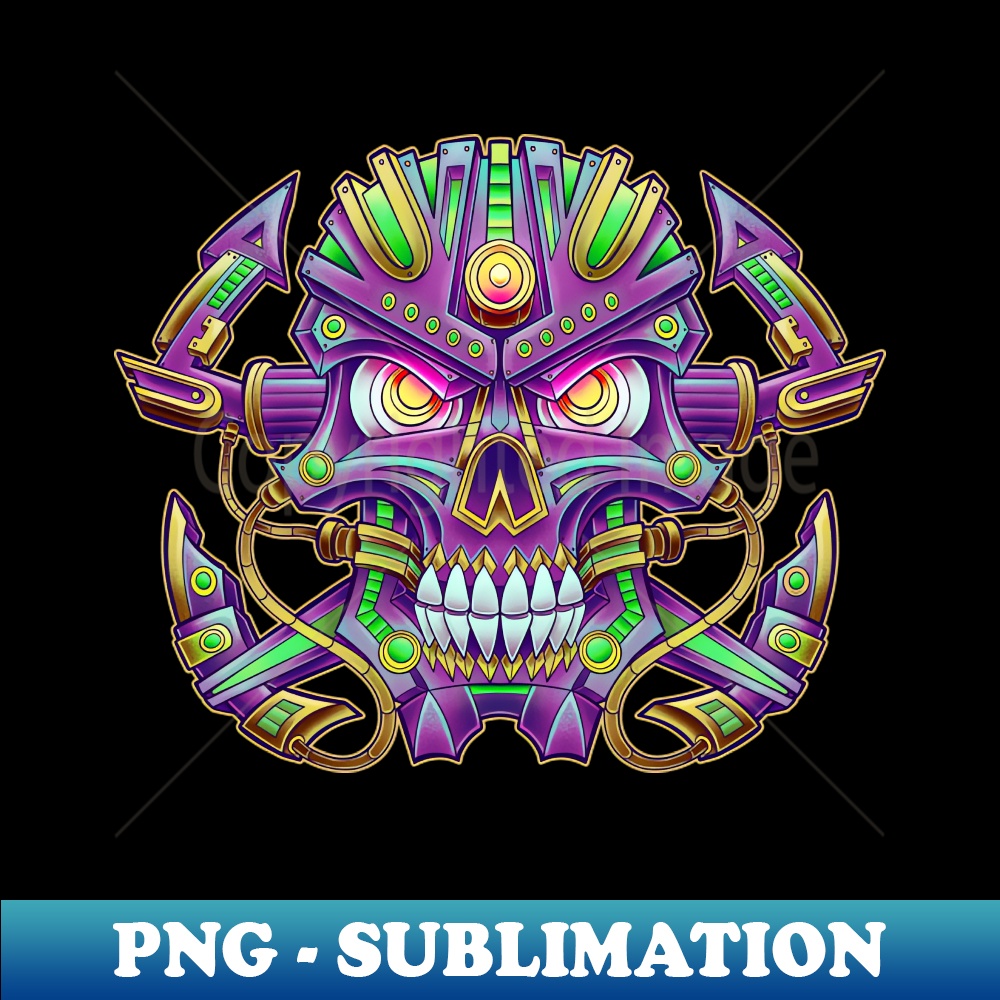 Glitch Skull - Modern Sublimation PNG File - Unleash Your Cr - Inspire ...