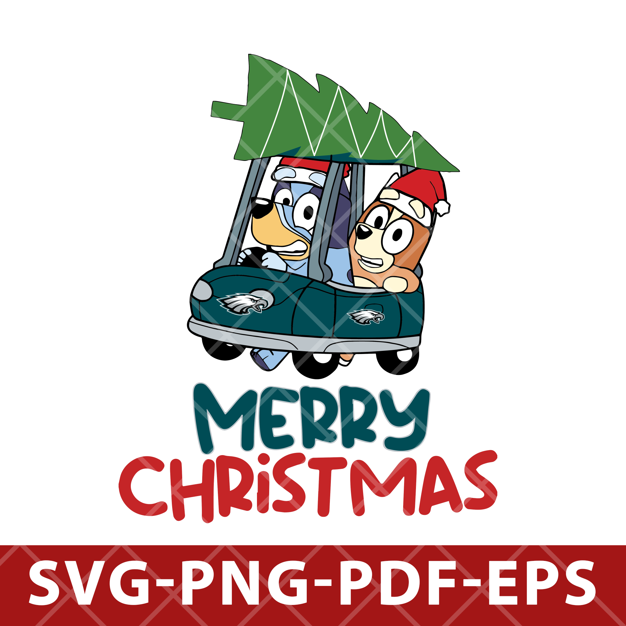 Philadelphia Eagles_bluey-003,NFL SVG, Bluey NFL SVG DXF EP - Inspire ...