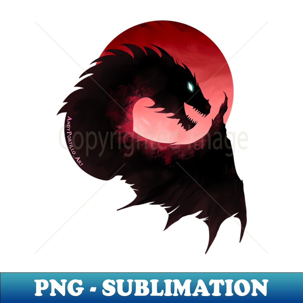 Blood Moon Dragon - Decorative Sublimation PNG File - Stunni - Inspire ...