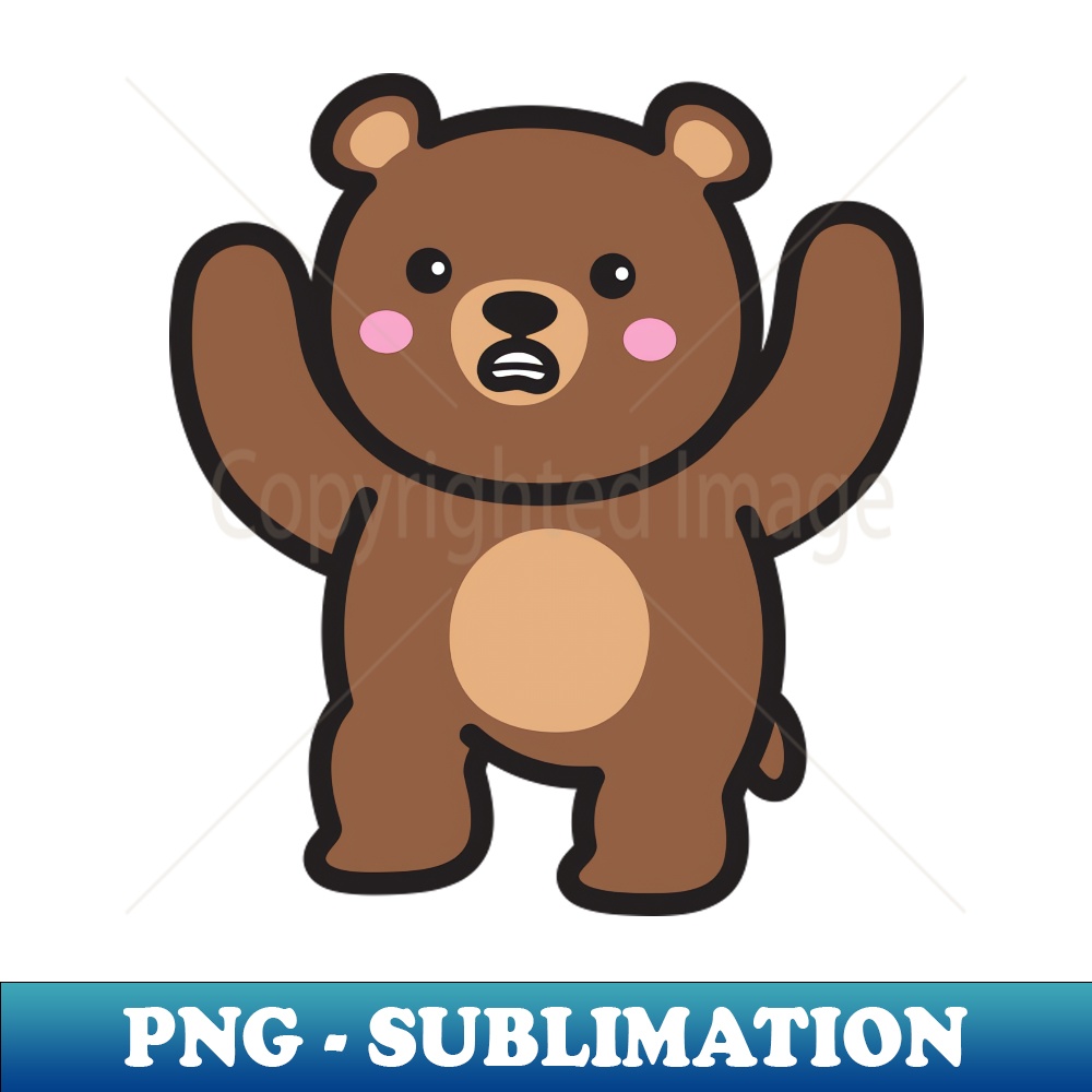 Angry Bear - PNG Transparent Sublimation File - Bold & Eye-c - Inspire ...
