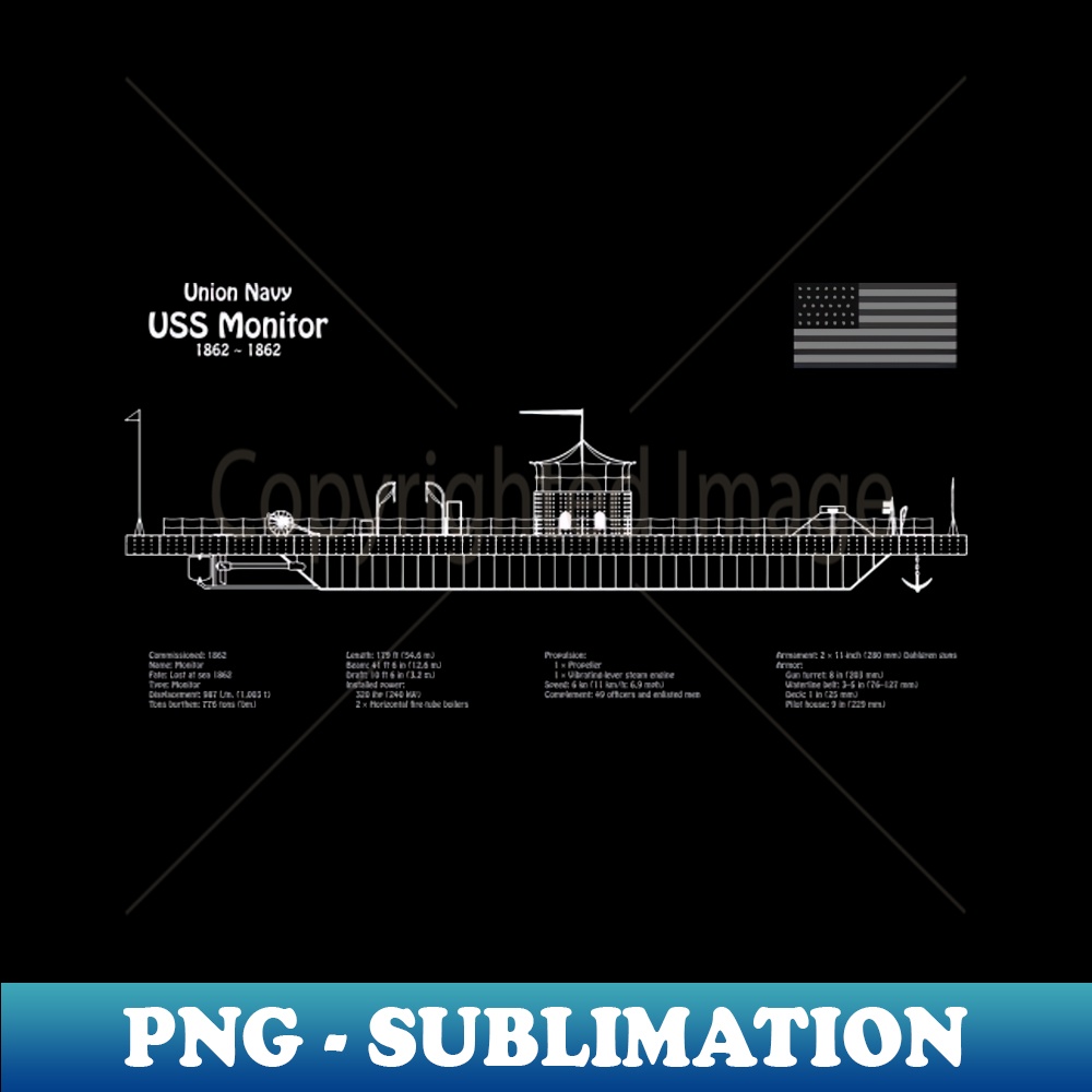USS Monitor ship Ironclad of American Civil War - PDpng - Di | Inspire ...