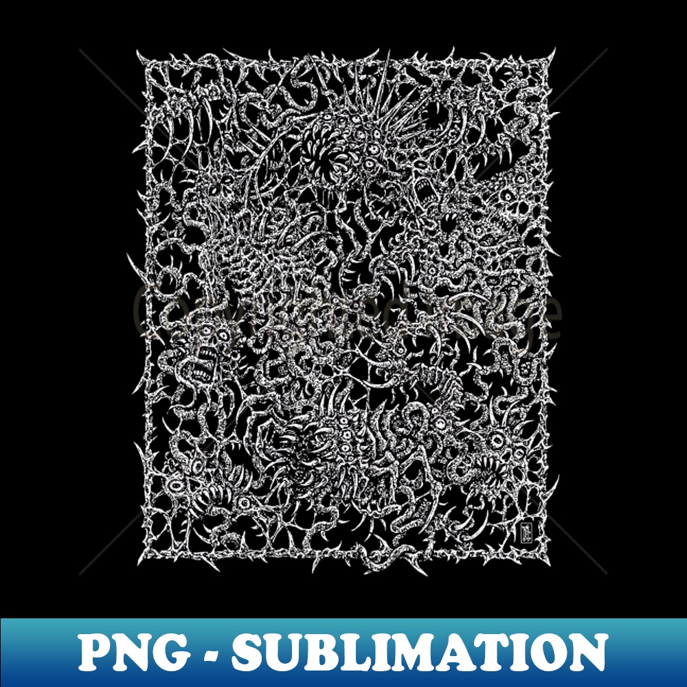 Death frame death metal style - Premium PNG Sublimation File | Inspire ...