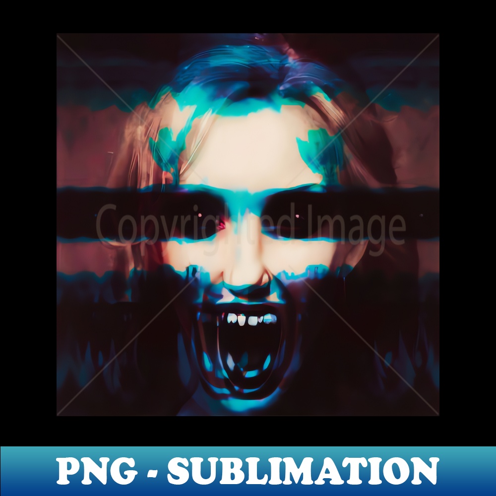 POSESSION Demonic Horror Glitch Art - Instant Sublimation Di | Inspire ...
