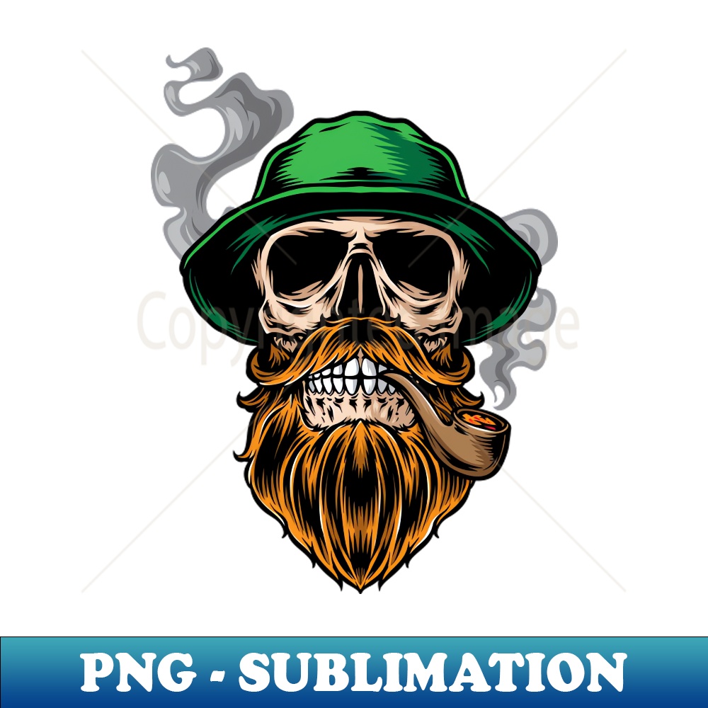 st patrick skull - Retro PNG Sublimation Digital Download - - Inspire ...