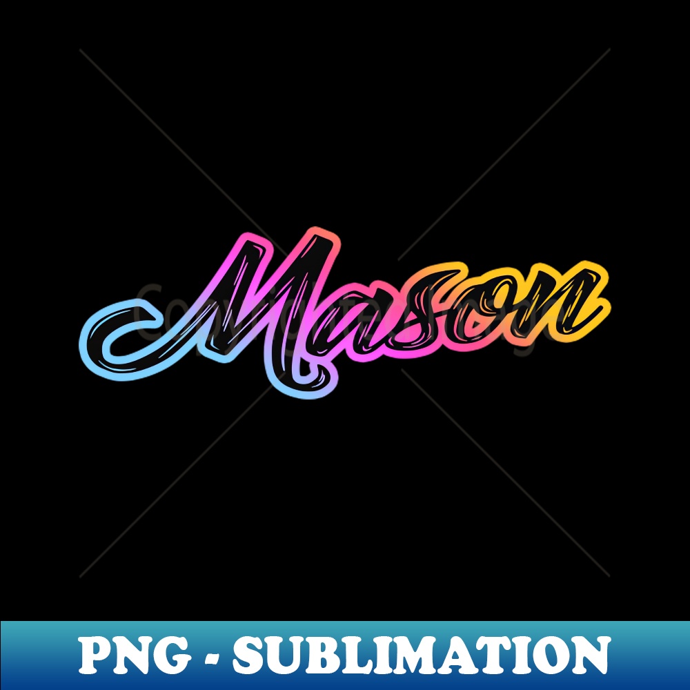 Name Mason - Elegant Sublimation PNG Download - Unleash Your | Inspire ...