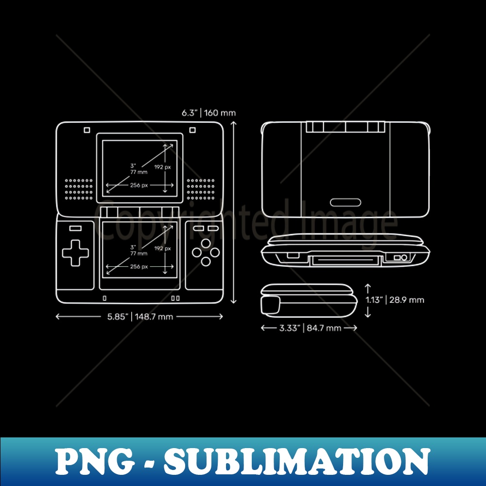 Retro Handheld Dimensions - Special Edition Sublimation PNG | Inspire ...