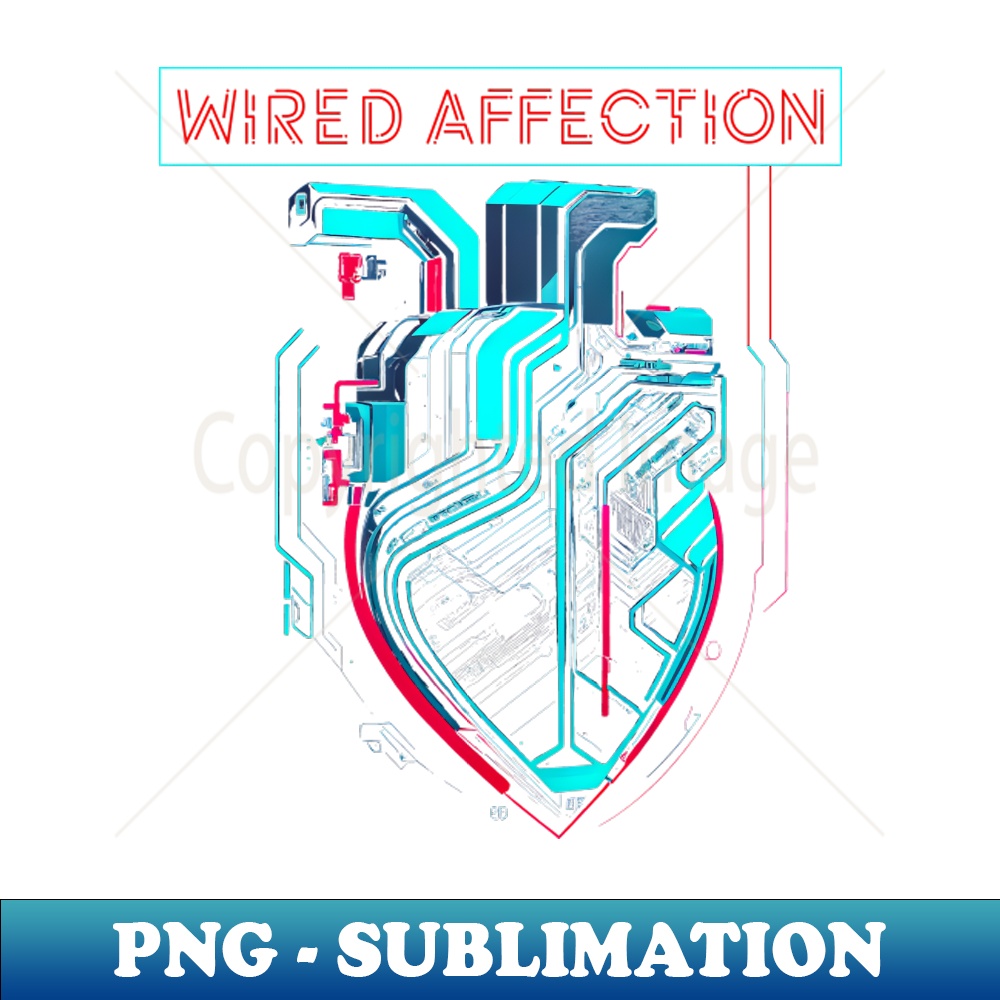 Wired Affection Electric Cyber Heart - Modern Sublimation PN | Inspire ...