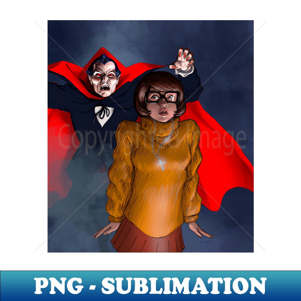 Velma Dinkley versus Dracula - PNG Transparent Sublimation F - Inspire ...