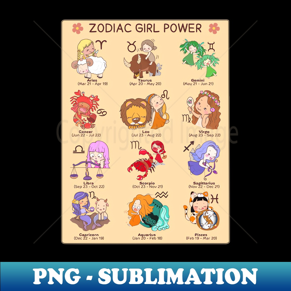 Zodiac Girl Power cute girls zodiac signs chart - Exclusive | Inspire ...