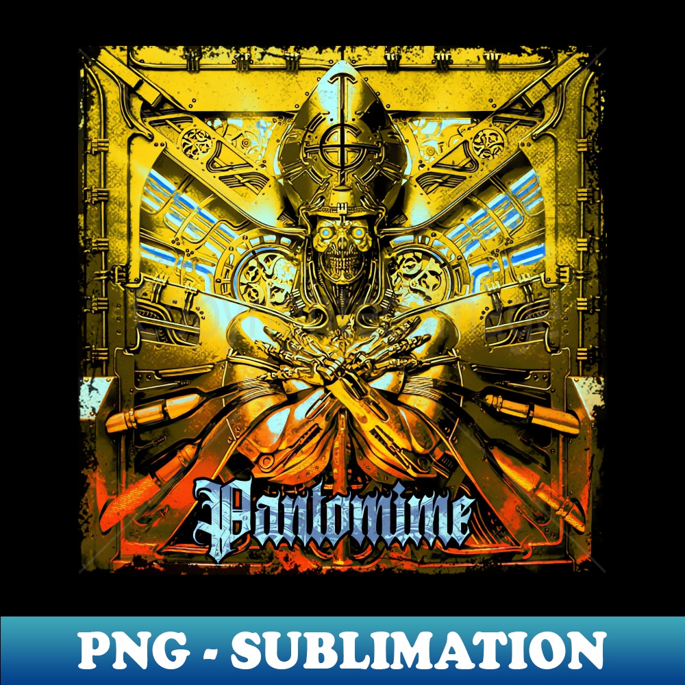 Ghost Cyborg Retro Gold - Stylish Sublimation Digital Downlo - Inspire ...
