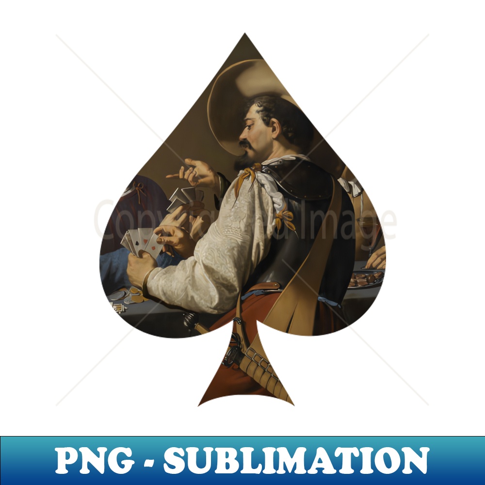 Ace of spades - Card players - Digital Sublimation Download | Inspire Uplift