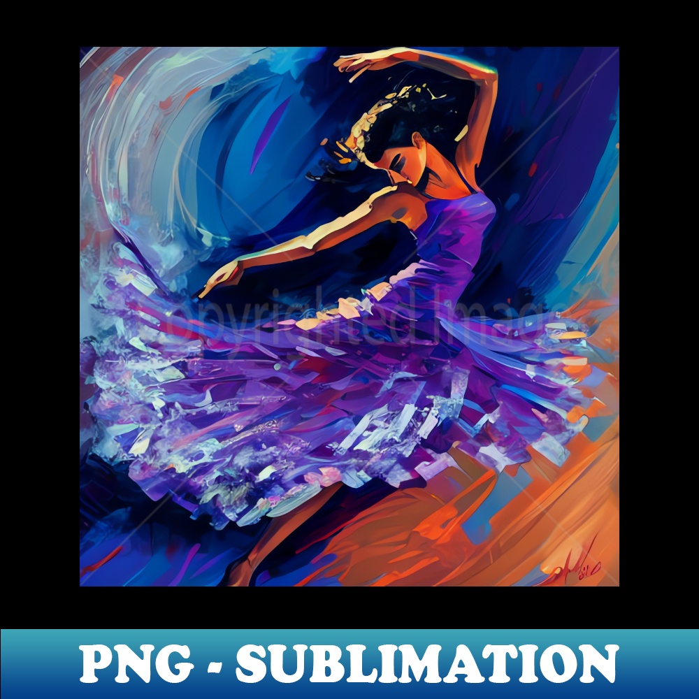 Abstract Art Twirling Girl - High-Quality PNG Sublimation Do | Inspire ...