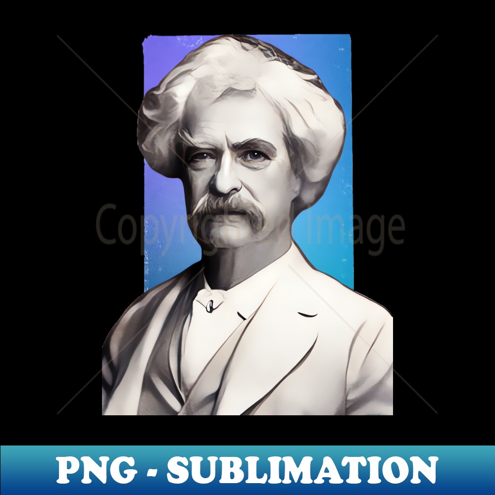 American Writer Mark Twain Illustration - PNG Transparent Su - Inspire ...