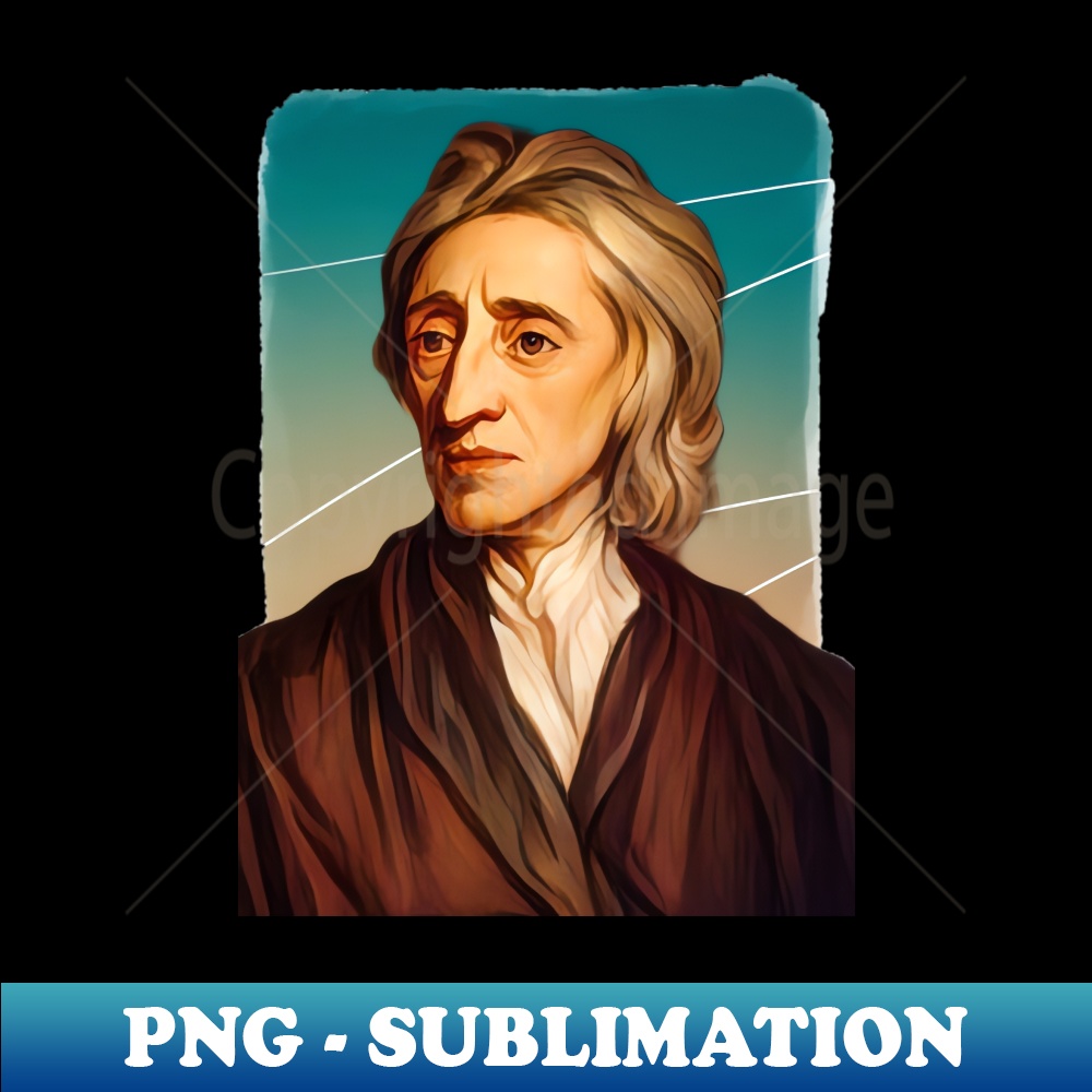 English Philosopher John Locke illustration - Exclusive Subl | Inspire ...