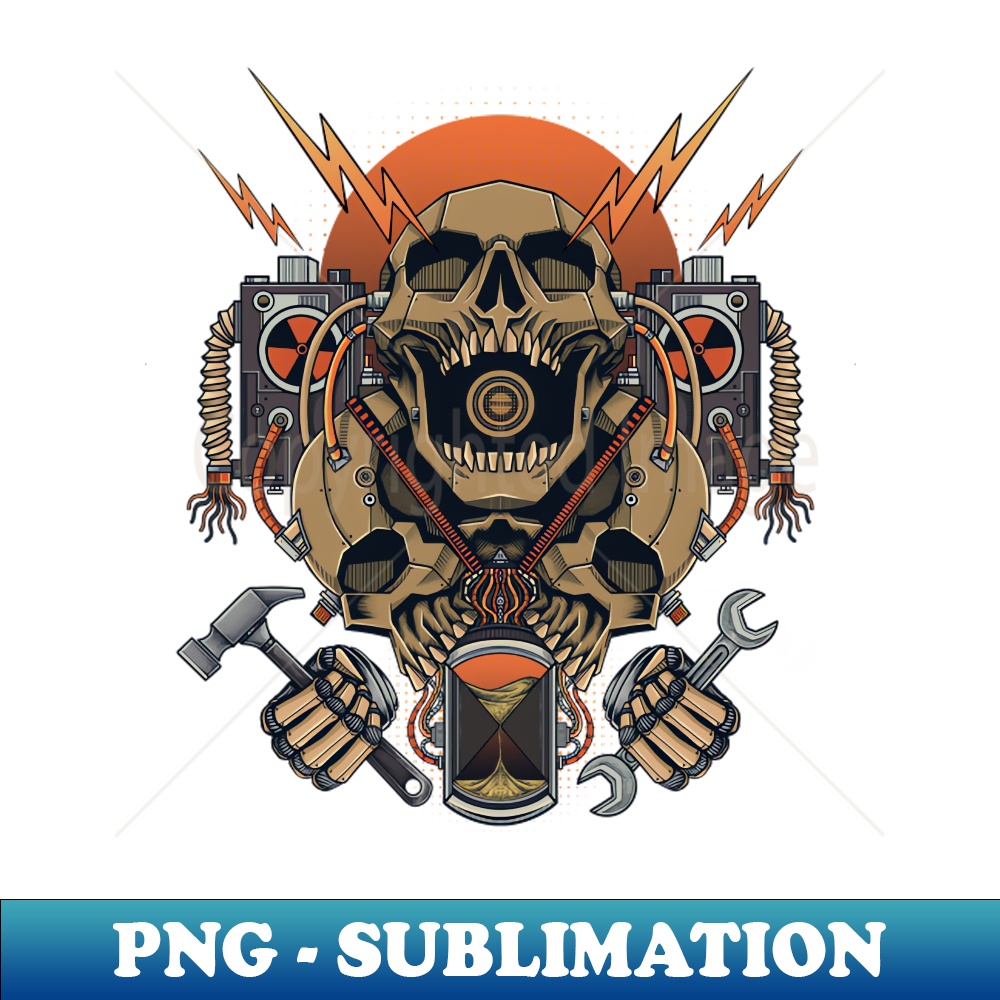 Electric Skull - Instant PNG Sublimation Download - Create w | Inspire ...