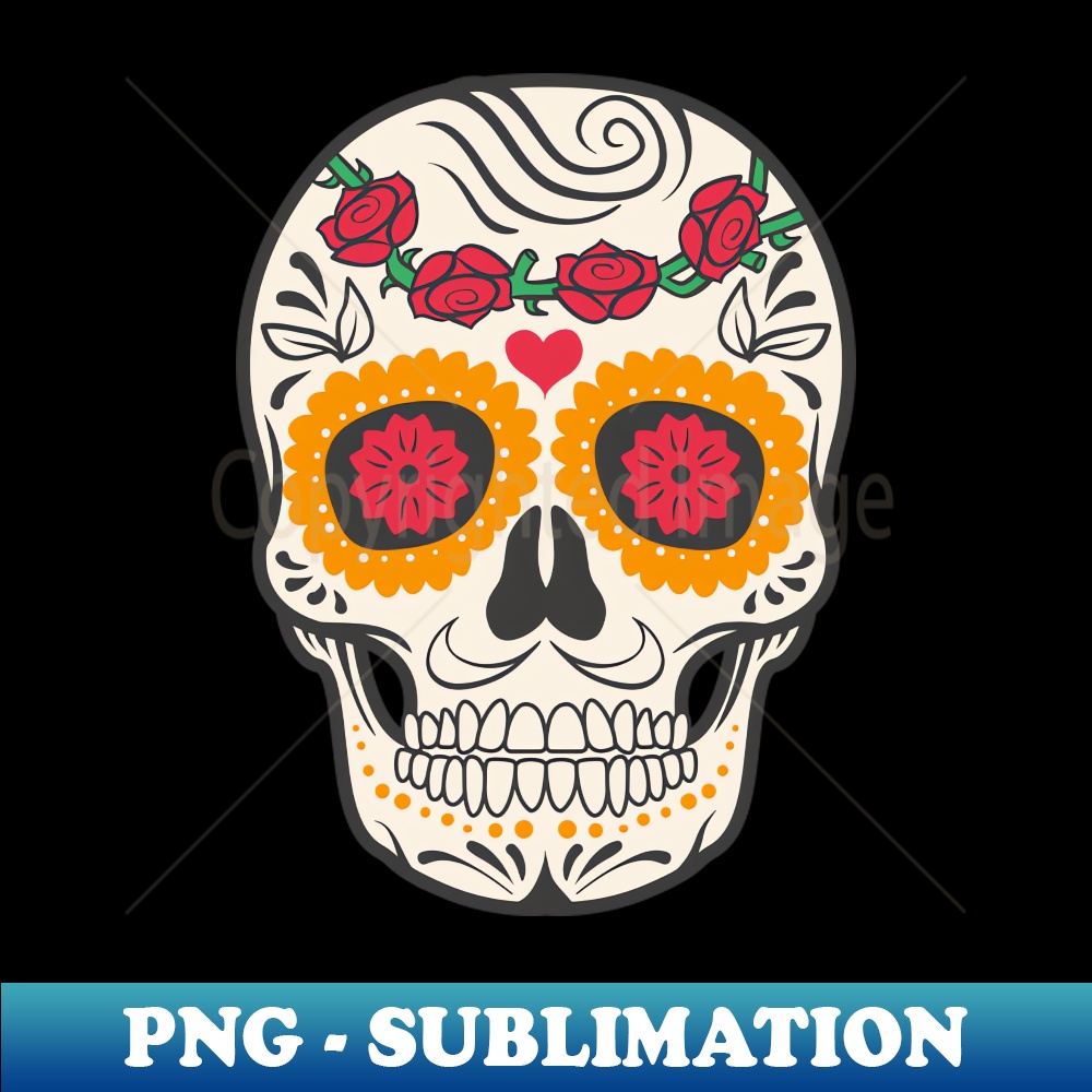 Colorful Skull - PNG Transparent Sublimation Design - Bring - Inspire ...