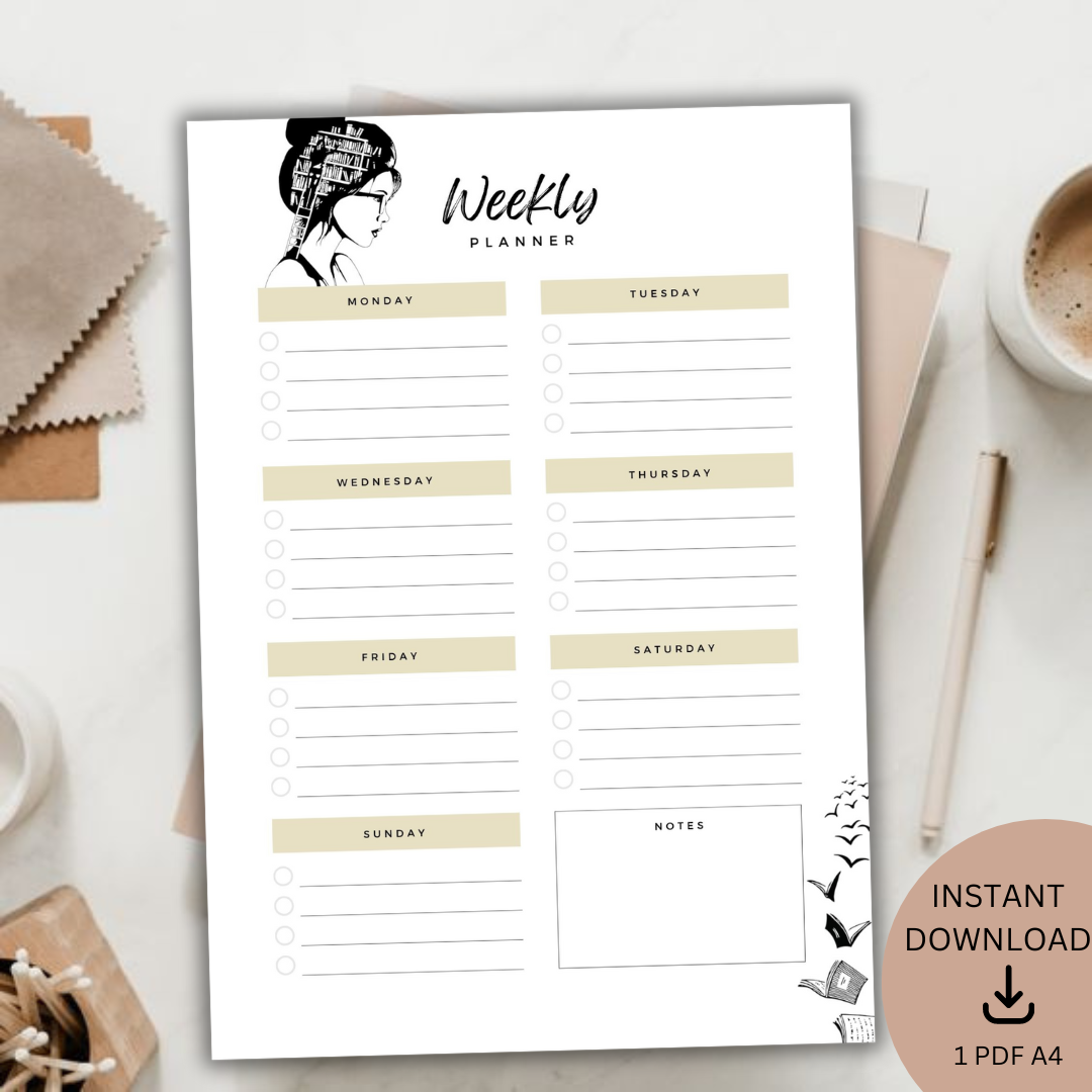 Stylish Weekly Planner for Productivity | Weekly Planner Pri - Inspire ...