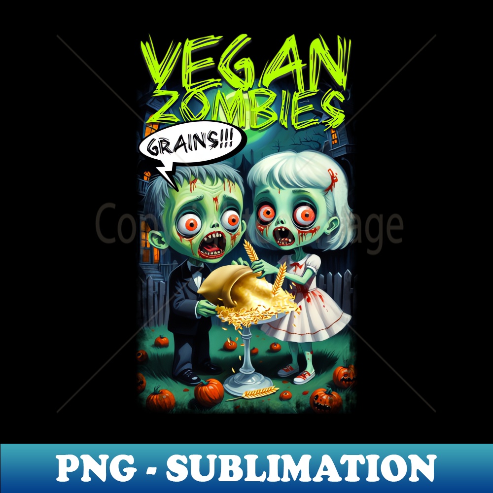 Vegan Zombies - Elegant Sublimation PNG Download - Transform - Inspire Uplift