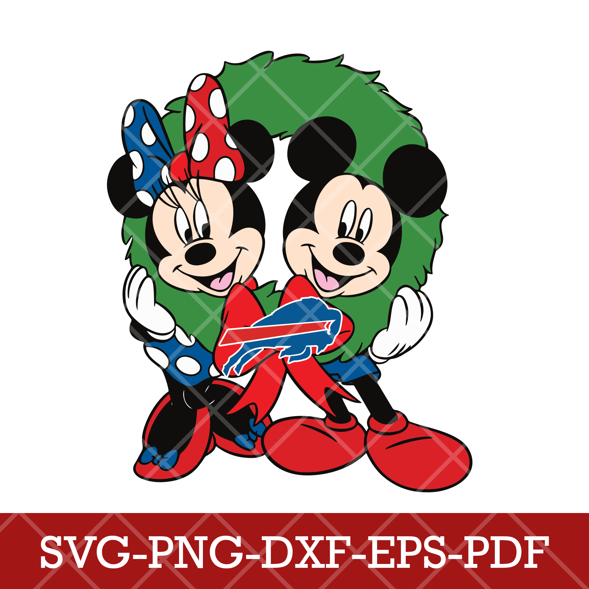 Buffalo Bills_mickey christmas 7,SVG,DXF,EPS,PNG,digital dow | Inspire ...