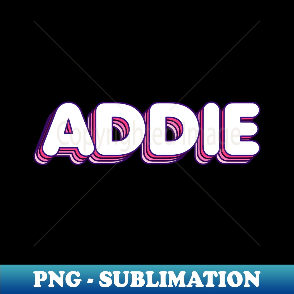 Pink Layers Addie Name Label - Instant PNG Sublimation Downl | Inspire ...