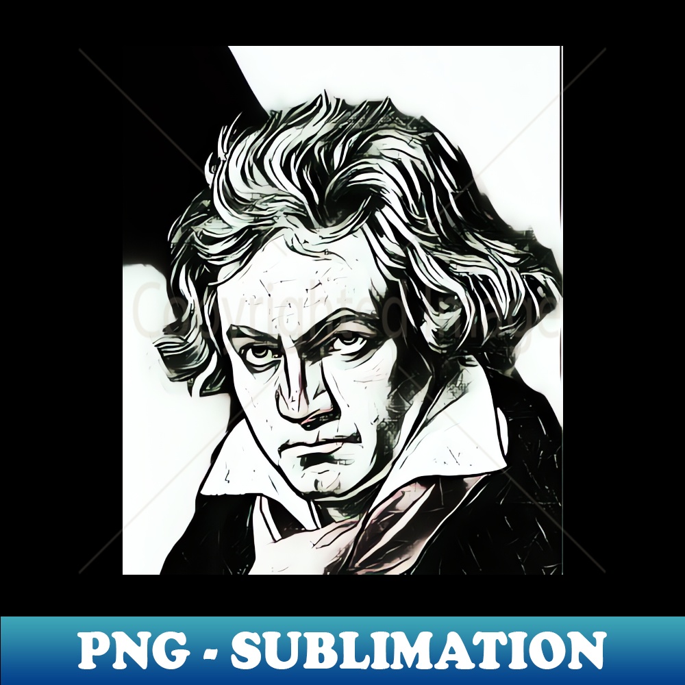 Ludwig van Beethoven Black and White Portrait Ludwig van Be | Inspire ...