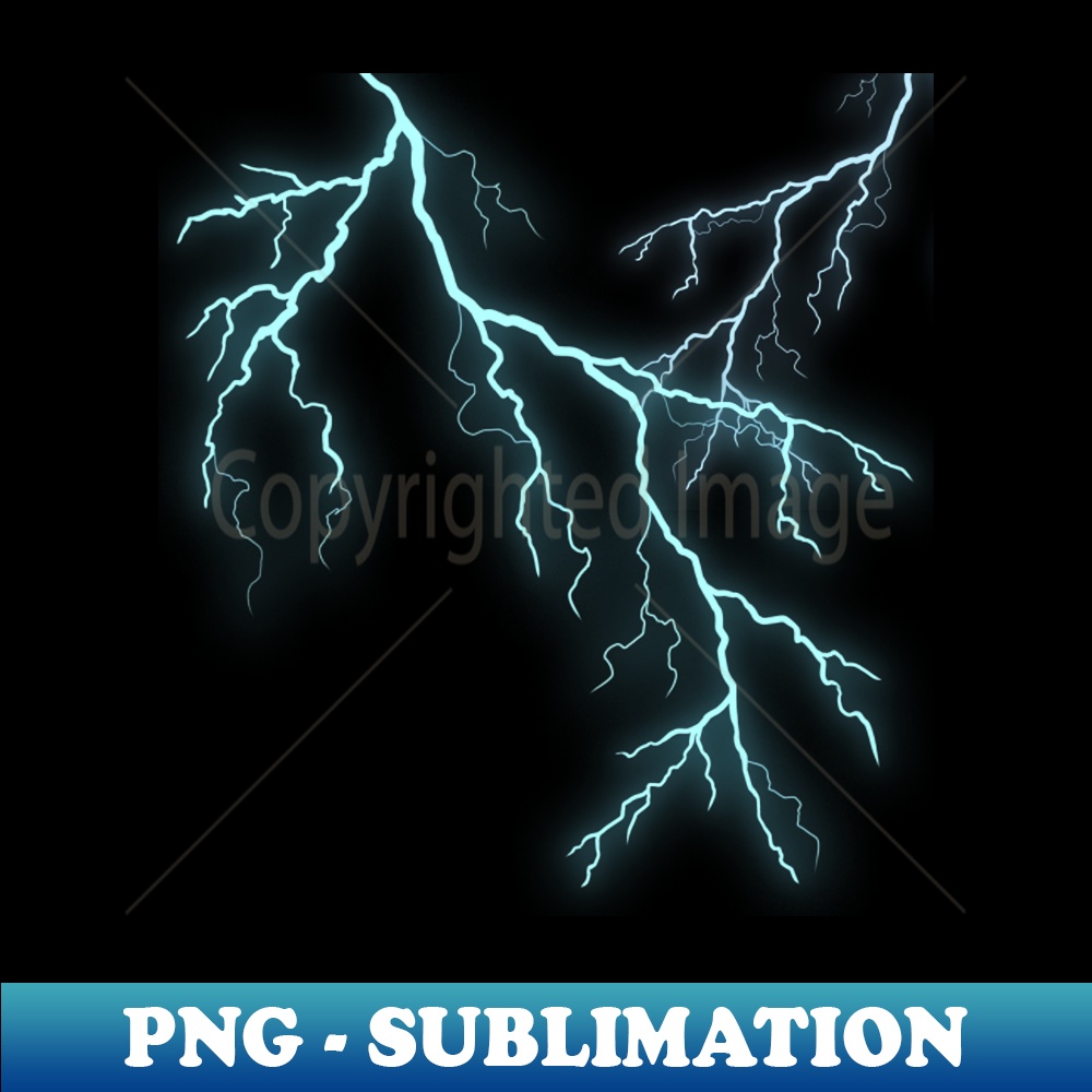 Ice Blue Lightning Bolts - Retro PNG Sublimation Digital Dow | Inspire ...