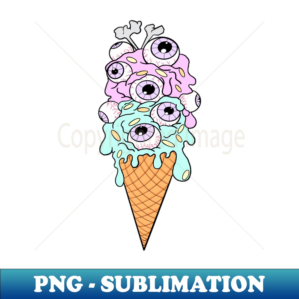Eyeball Icecream - PNG Transparent Sublimation File - Defyin - Inspire ...