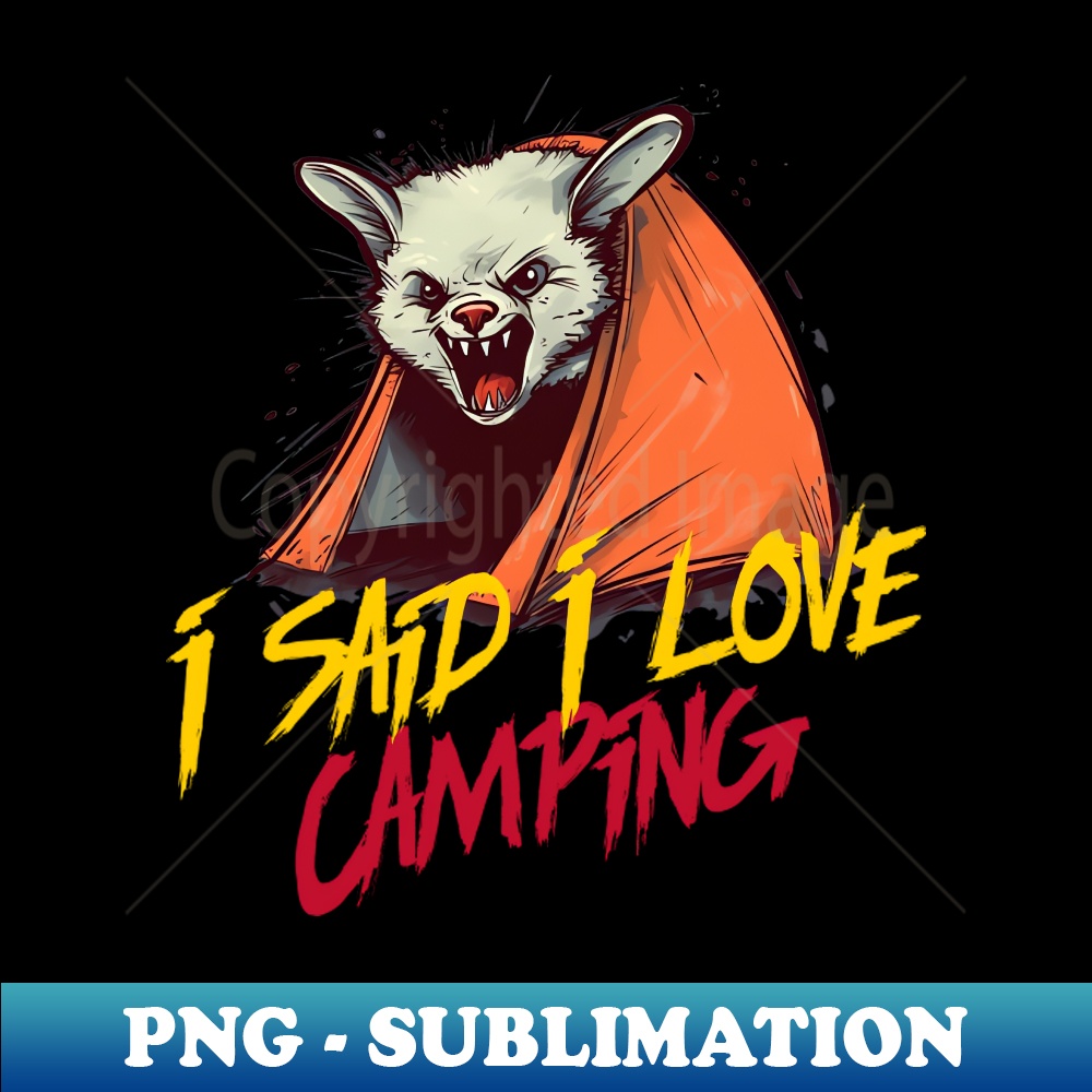 Love Camping Cranky Morning Possum - Sublimation-Ready PNG F | Inspire ...
