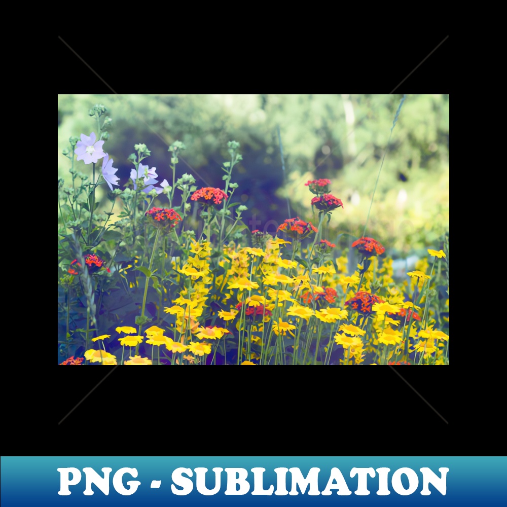 Colorful Garden Flowers Card - Professional Sublimation Digi | Inspire ...