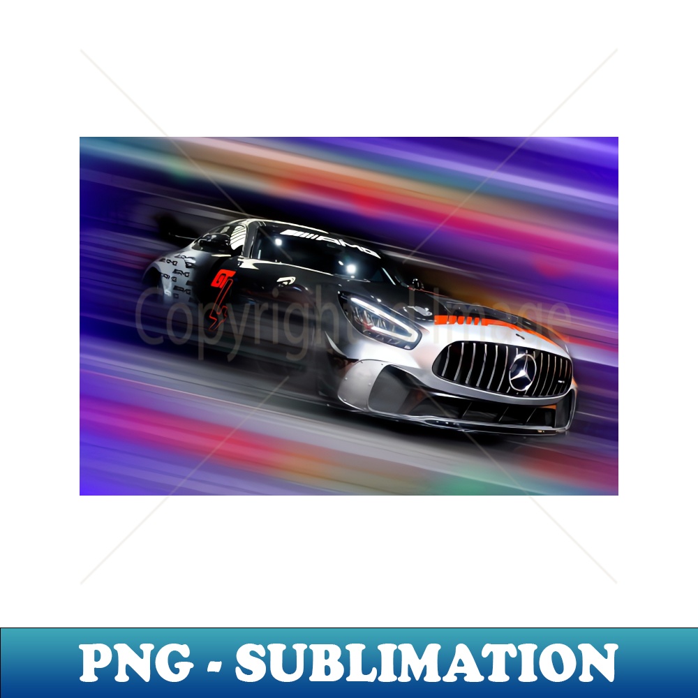 Speeding Mercedes AMG GT4 - Artistic Sublimation Digital Fil | Inspire ...