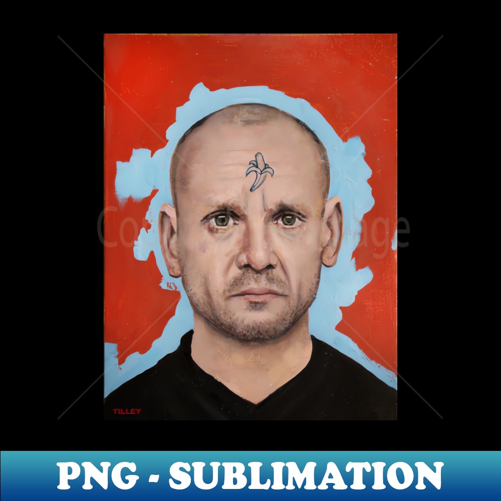 Banana Mugshot Face Tattoo Portrait Surreal Oil Painting B | Inspire Uplift