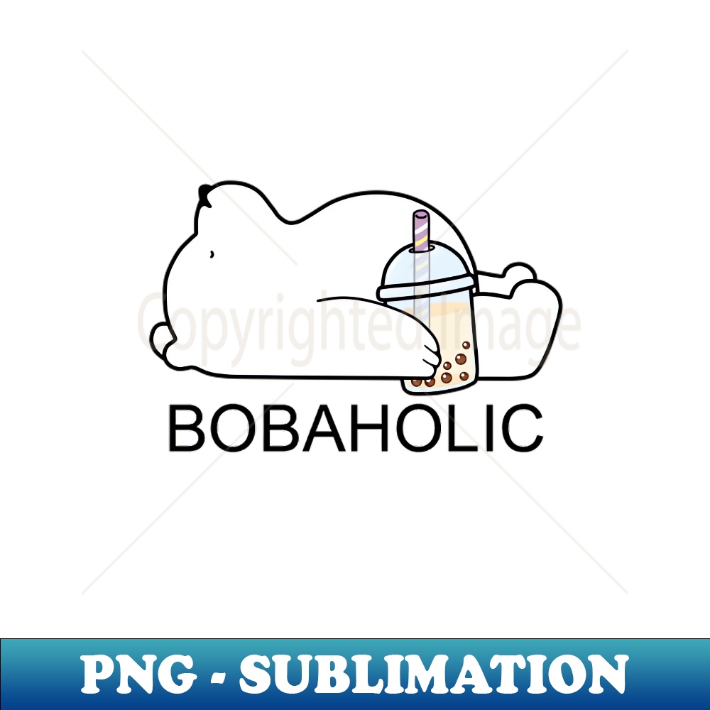 Bobaholic Little Bear Chilling with its Boba Tea - Signature | Inspire ...