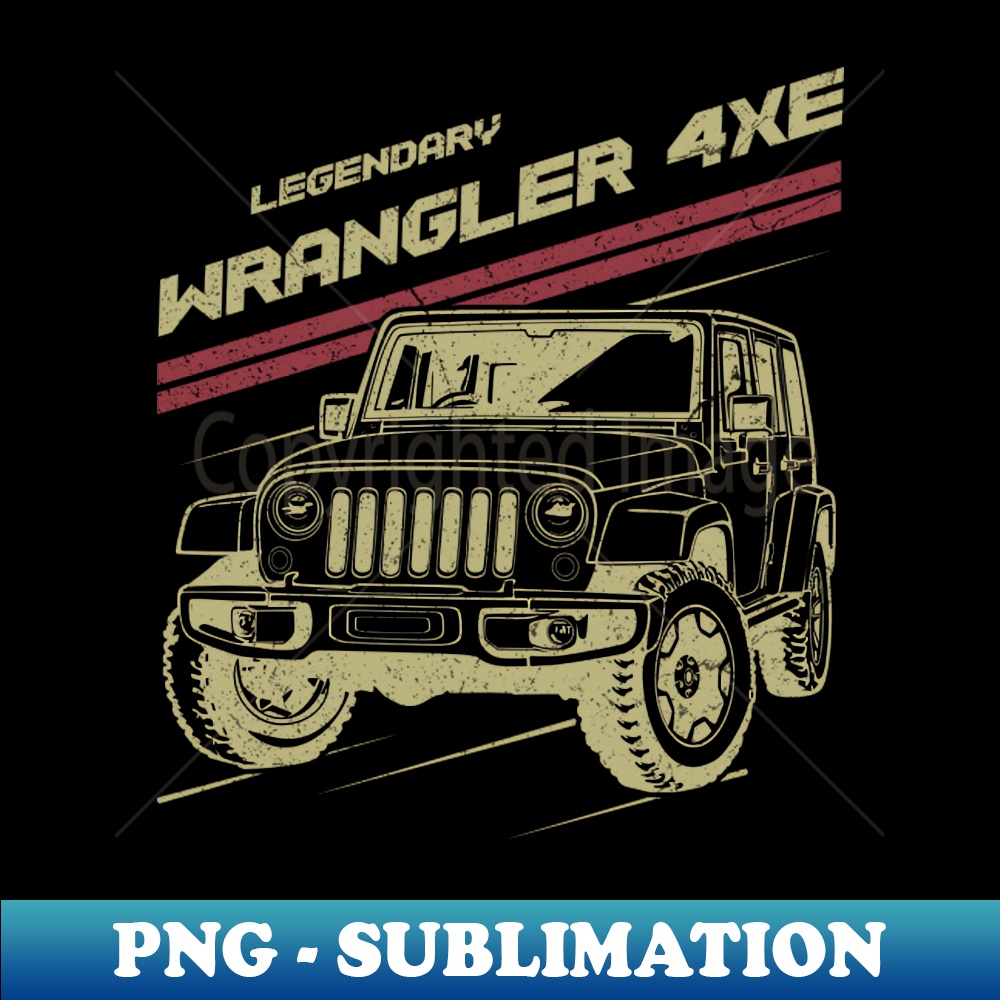Jeep Wrangler 4xe Jeep car trailcat - Retro PNG Sublimation - Inspire ...