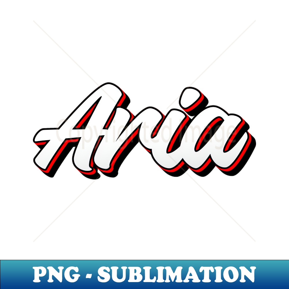 Aria name - cool 70s retro font - Creative Sublimation PNG D | Inspire ...