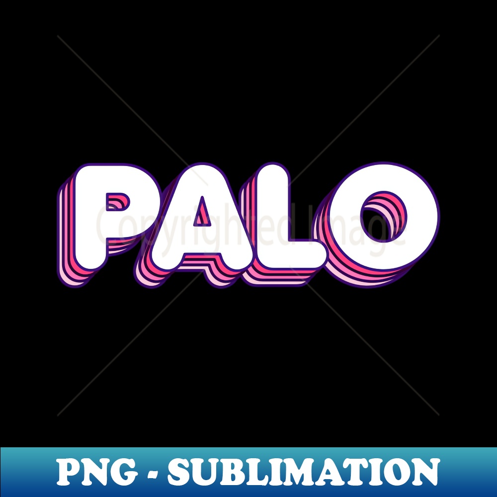 Pink Layers Palo Name Label - Trendy Sublimation Digital Dow | Inspire ...
