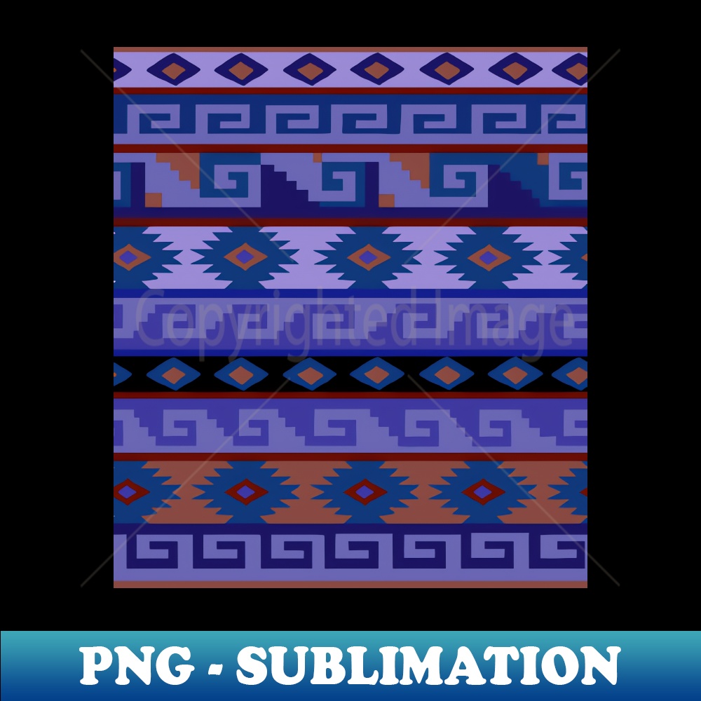 Southwest Tribal Graphic Design - Blue Rust - Signature Subl - Inspire ...