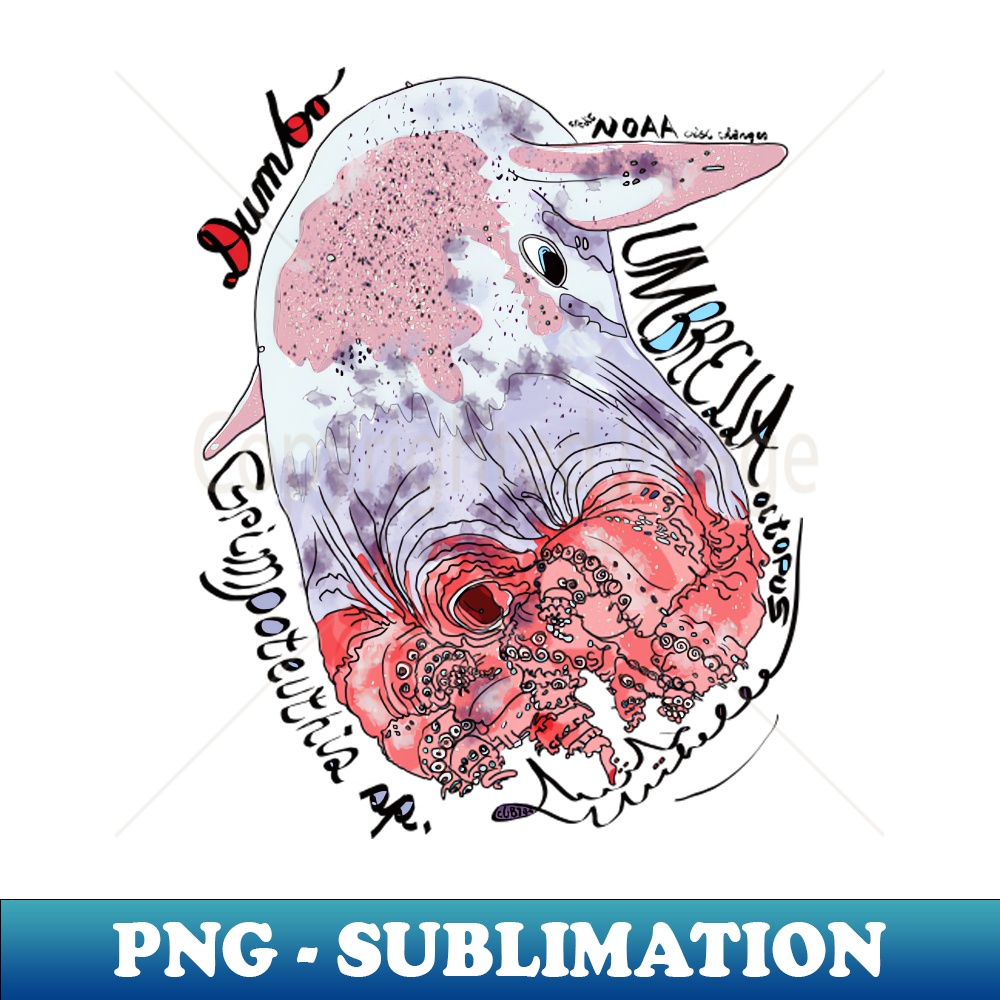 Dumbo Octopus Grimpoteuthis sp - Premium PNG Sublimation Fil | Inspire ...