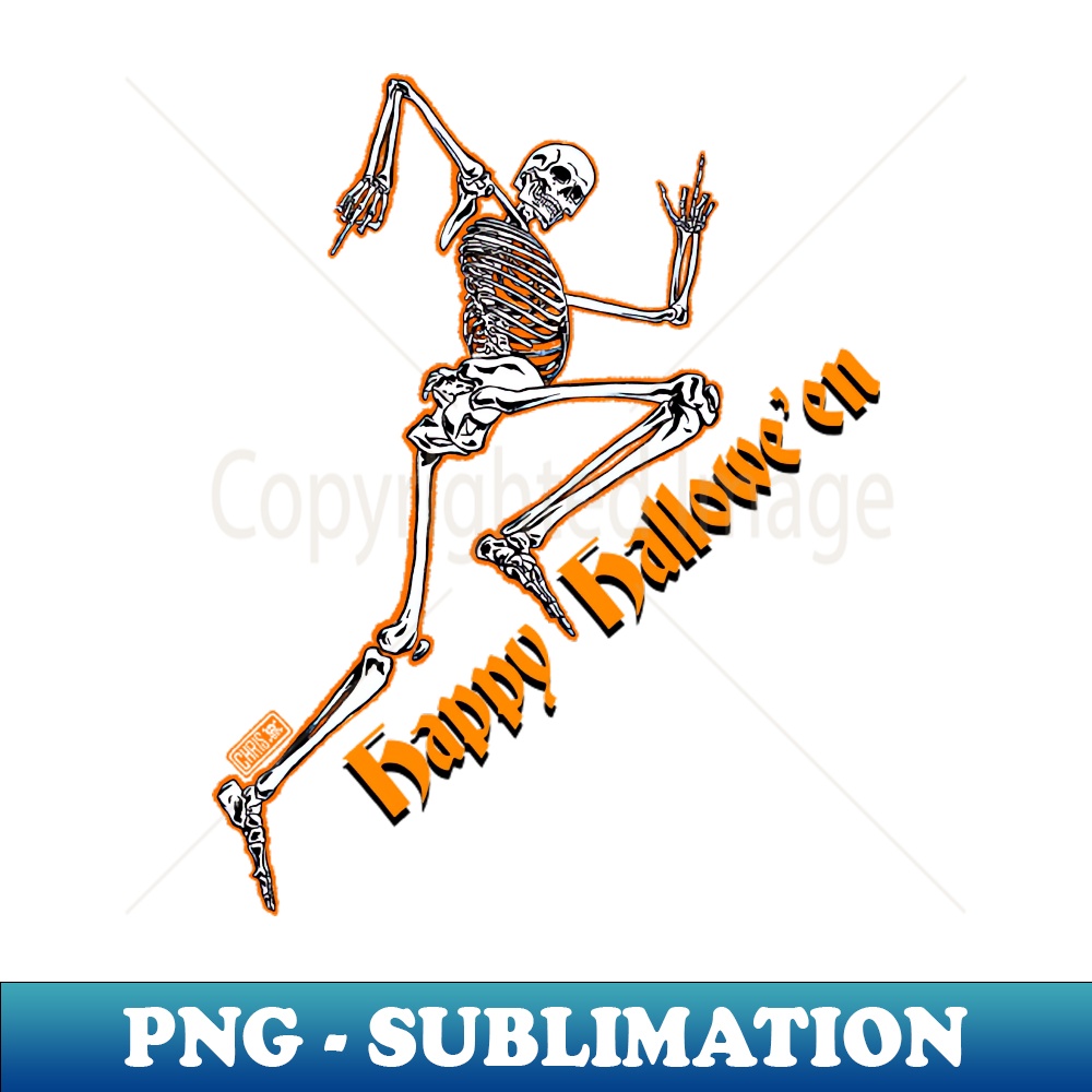 FU Skeleton says Happy Haloween - Exclusive PNG Sublimation | Inspire ...