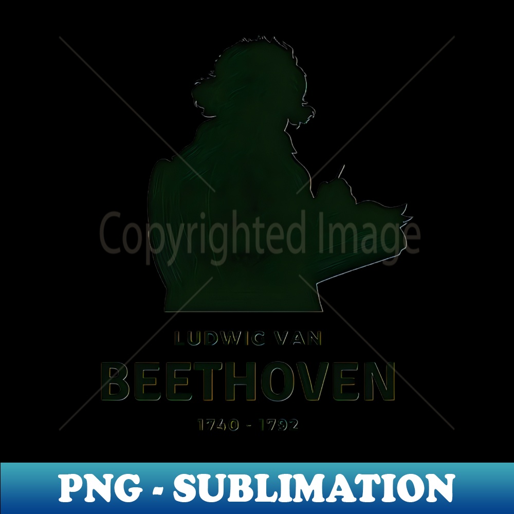 Ludwig van Beethoven 1740 - 1792 - Unique Sublimation PNG Do - Inspire ...