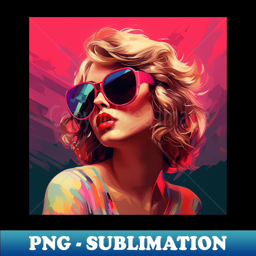 Neon Taylor with Sunglasses - High-Quality PNG Sublimation D | Inspire ...