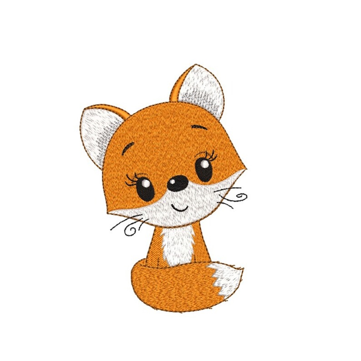 Cute Baby Fox Embroidery Design, 3 sizes, Instant Download | Inspire Uplift