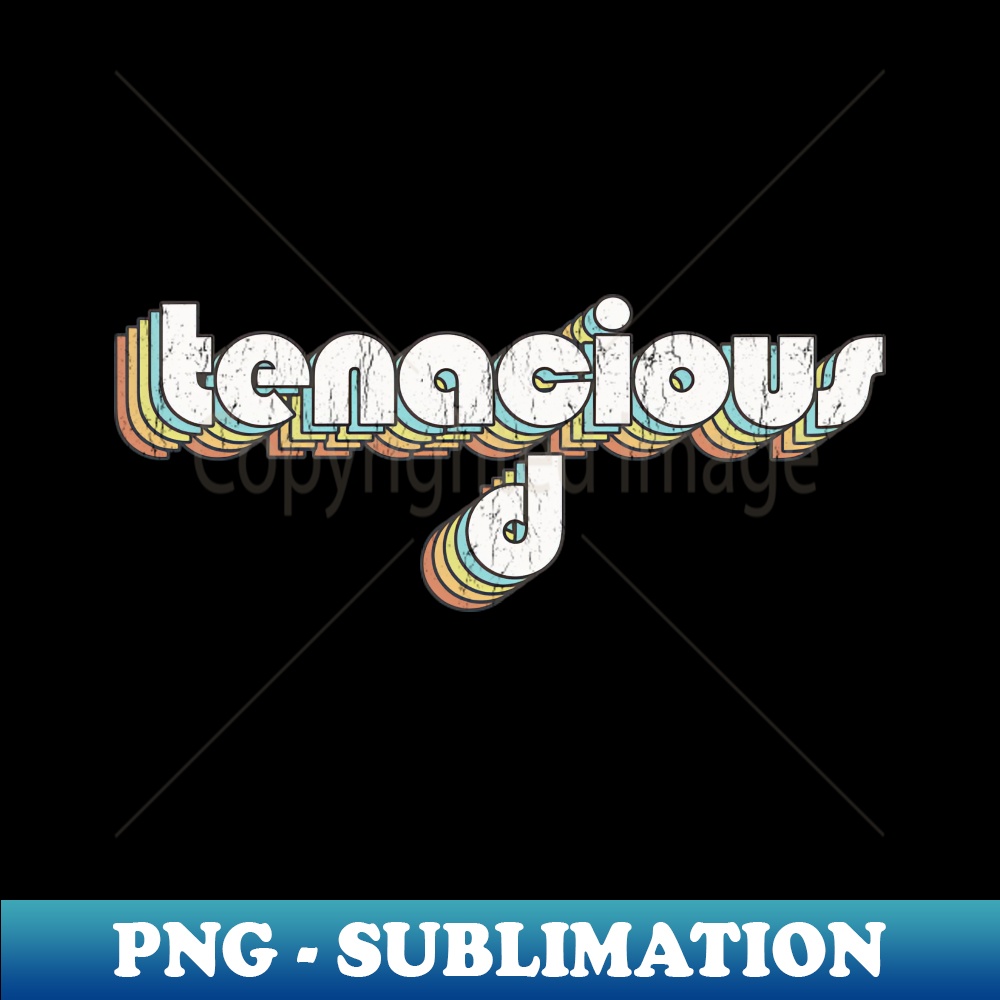 Tenacious D Rainbow Vintage - High-Quality PNG Sublimation | Inspire Uplift