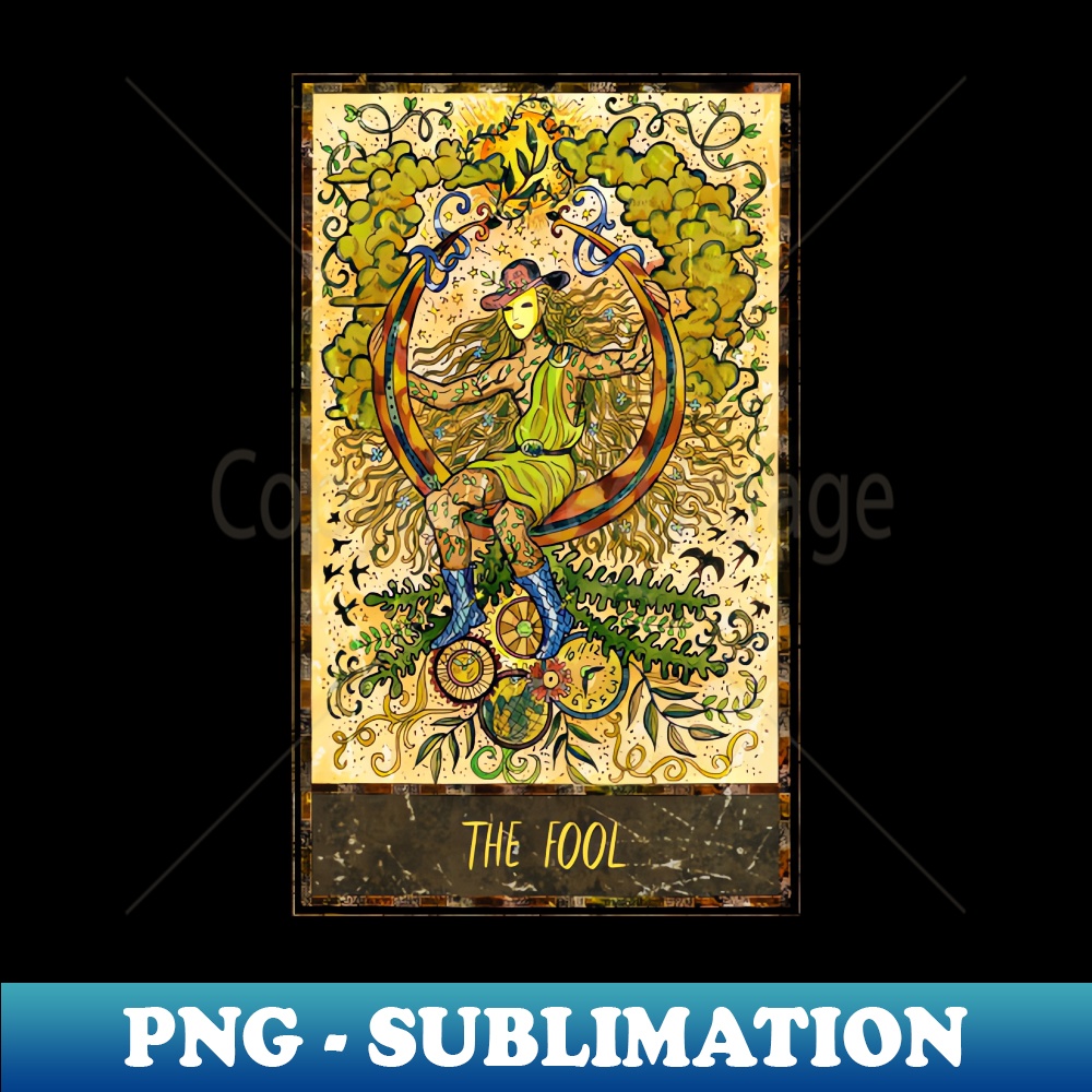 The Fool Magic Gate Tarot Card Design - PNG Transparent Digi | Inspire ...