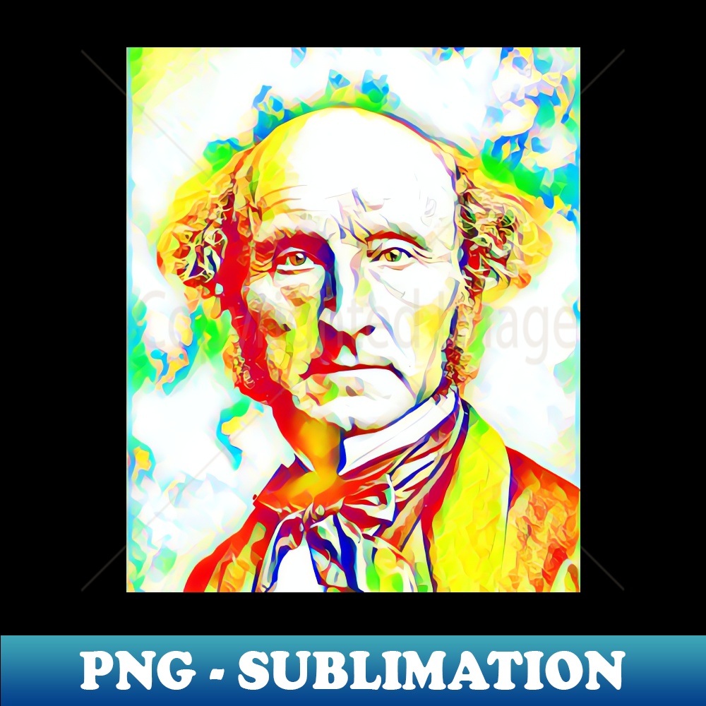 John Stuart Mill Colourful Portrait John Stuart Mill Artwor | Inspire ...