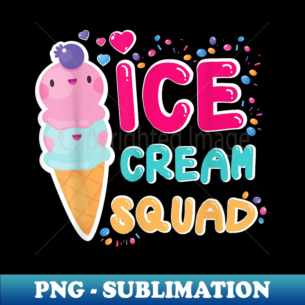 Cute Ice Cream Squad Sweet Kawaii Ice Cream Cone Lovers - Ar | Inspire ...