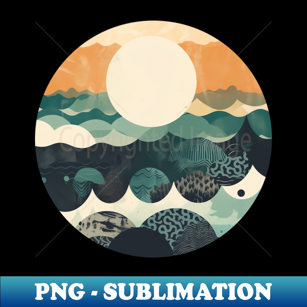 Hokusai Japanese Art Inspired Patterned Ocean - Sublimation- | Inspire ...