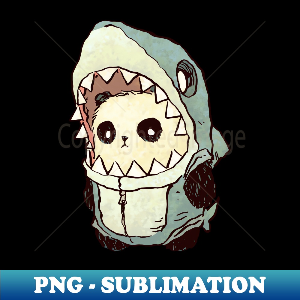 Panda Shark - PNG Transparent Digital Download File for Subl - Inspire ...