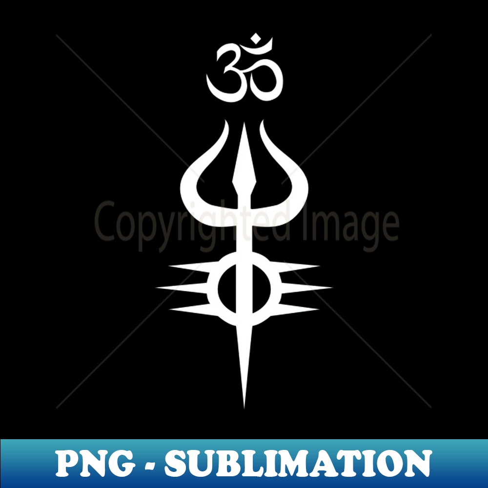 Shiva Symbol White - PNG Transparent Sublimation Design - De | Inspire ...